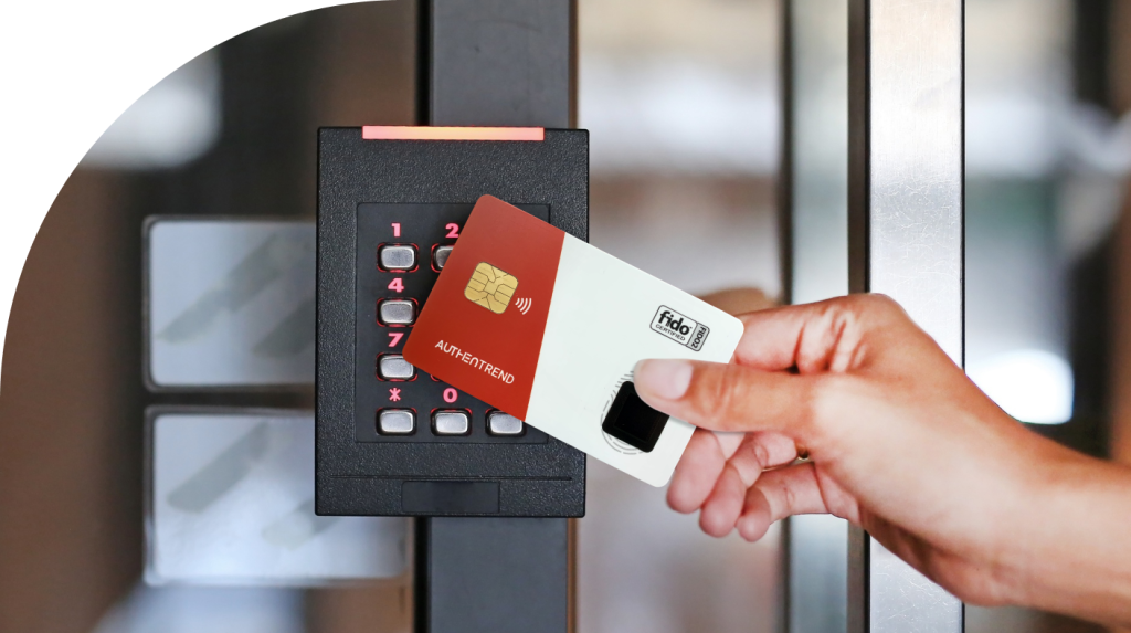 AuthenTrend FIDO2 Fingerprint Passkey – ATKey.Card NFC